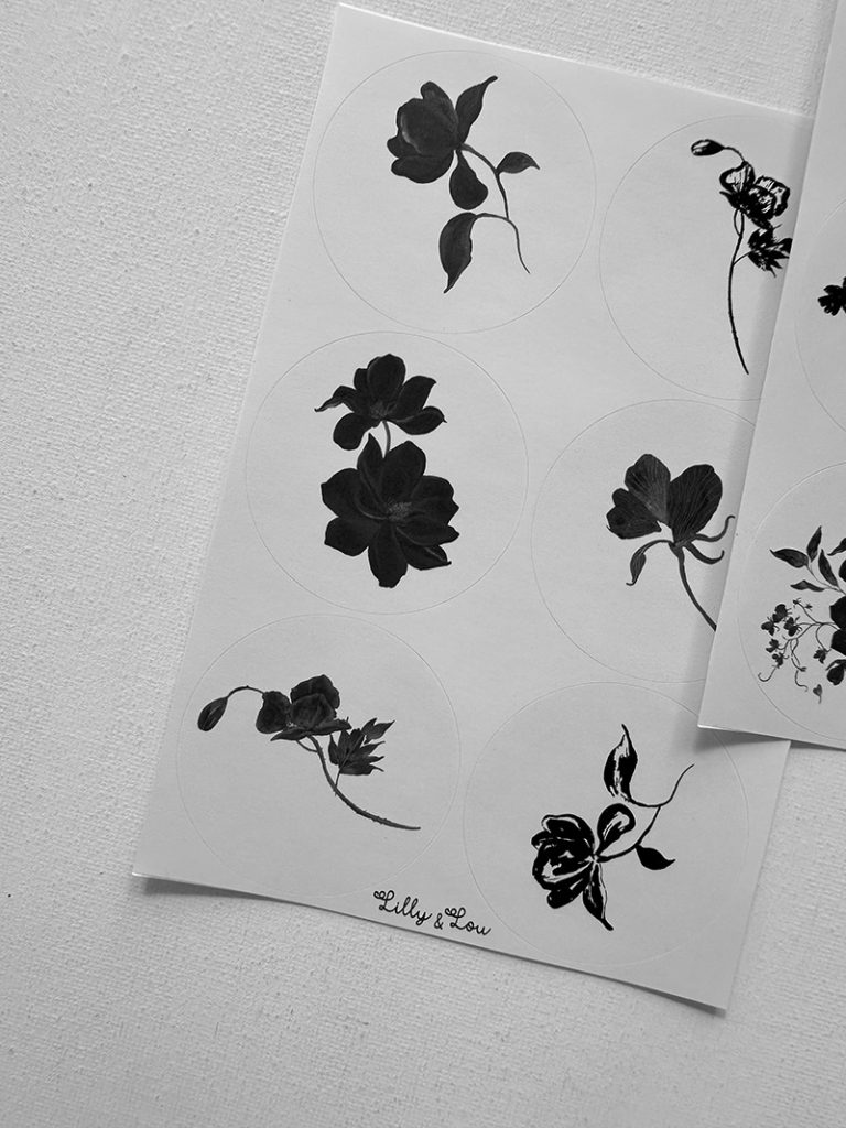 Sticker sheet flowers – Lilly & Lou